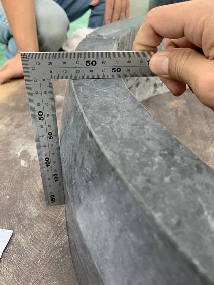 Angkor Black Granite Hollow Round Column Cladding