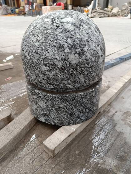 spray white granite car stop stone for parking