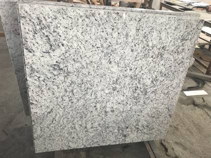 USA Prefabricated White Rose Granite Kitchen Countertop