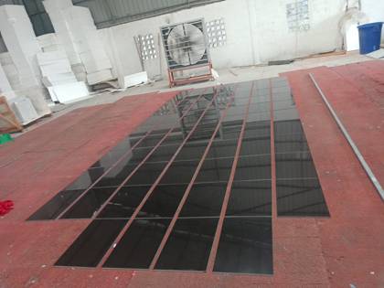 Vietnam Black Granite Tiles Customized Outdoor Exterior Wall Cladding