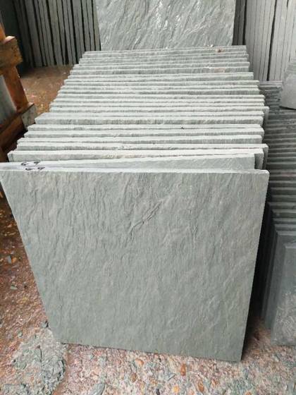 Patio paver green slate tile